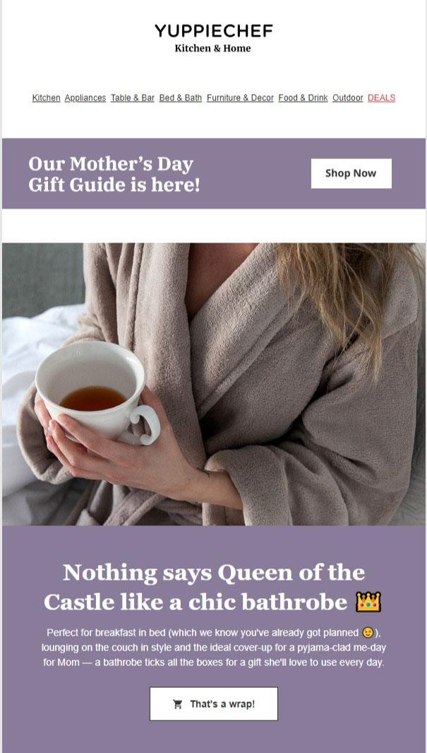 Yuppiechef : Nothing Says Queen Of The Castle Like A Chic Bathrobe ...