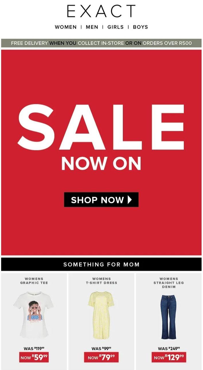 Exact : Sale Now On (Request Valid Date From Retailer) — m.guzzle.co.za