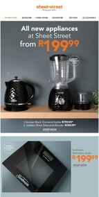 Sheet Street : All New Appliances At Sheet Street From R199.99 (Request ...