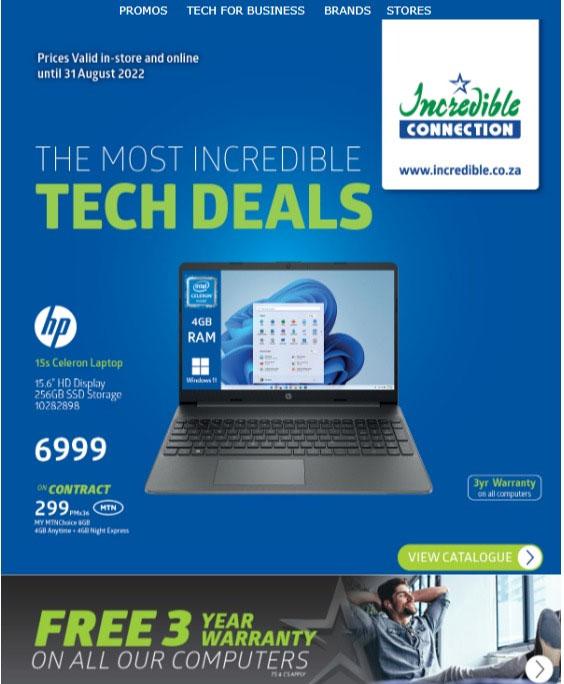 Incredible Connection : The Most Incredible Tech Deals (25 August - 31 ...