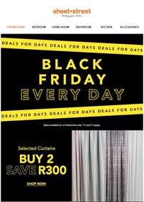 Sheet Street : Black Friday (10 November - 16 November 2022) — www.guzzle.co.za