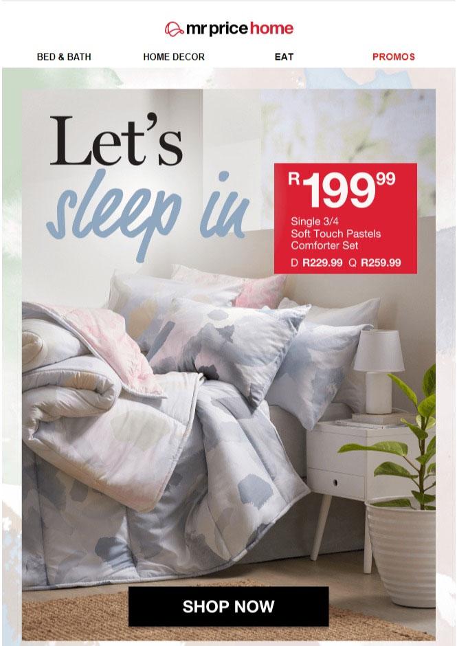 Mr Price Home : Let's Sleep In (Request Valid Date From Retailer) — m ...