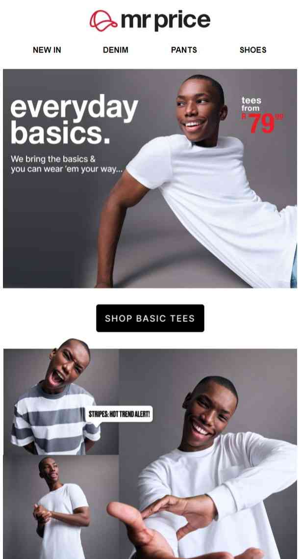 Mr Price : Everyday Basics (Request Valid Date From Retailer) — www.guzzle.co.za