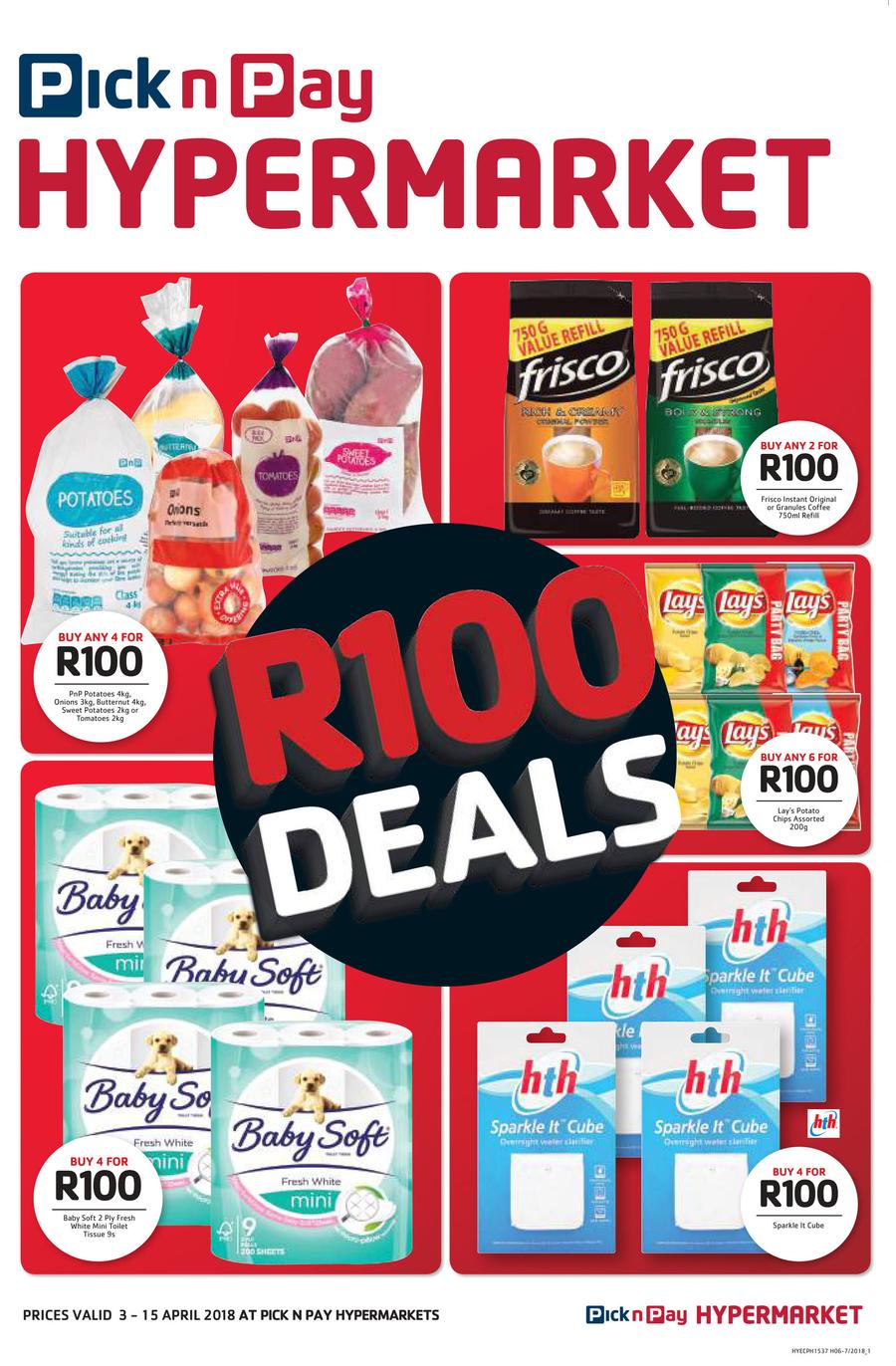 Pick n Pay Hyper Eastern Cape : R100 Deals (03 Apr - 15 Apr 2018) — m ...