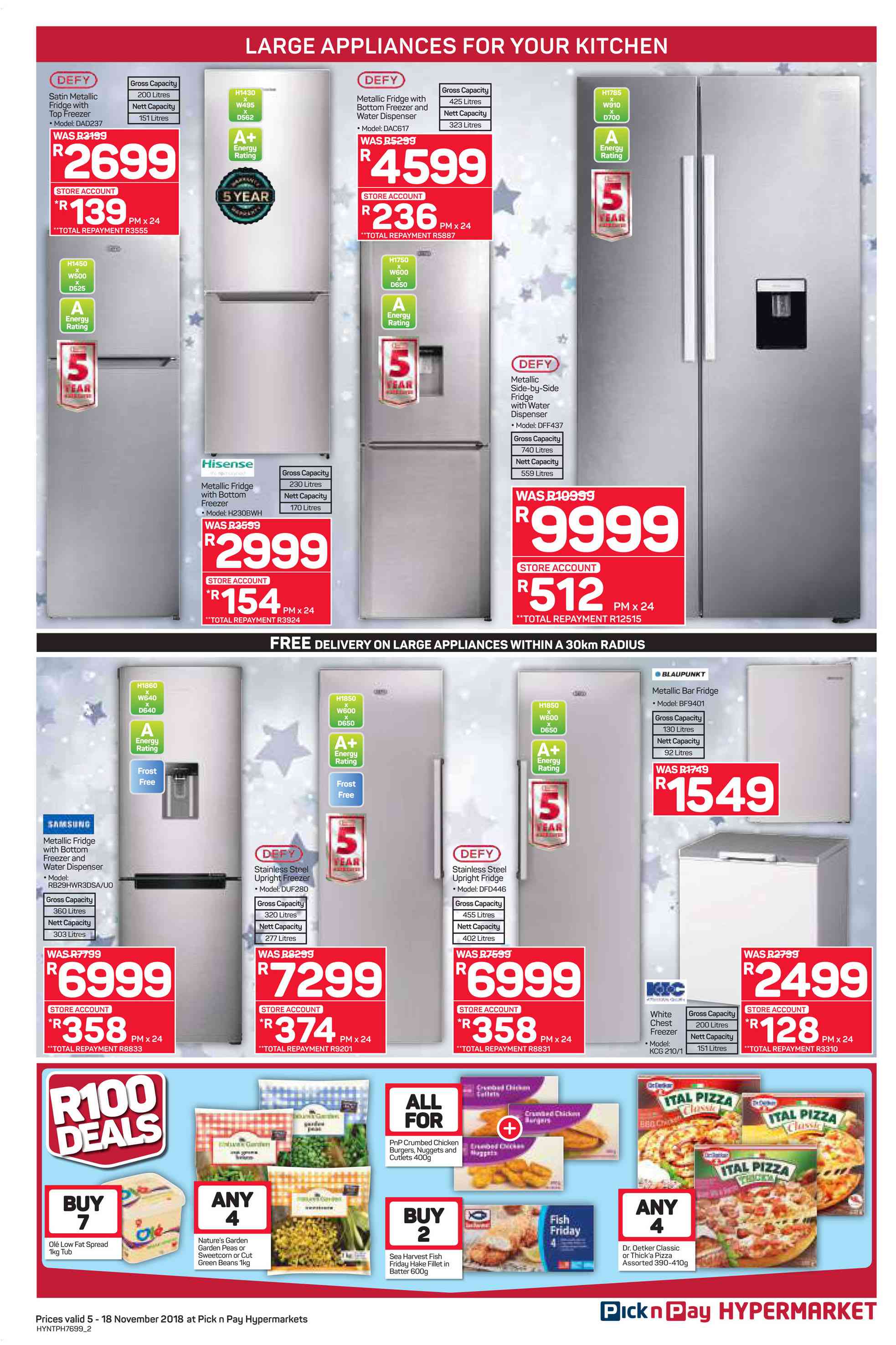Special Defy Metallic Fridge With Bottom Freezer And Water Dispenser ...