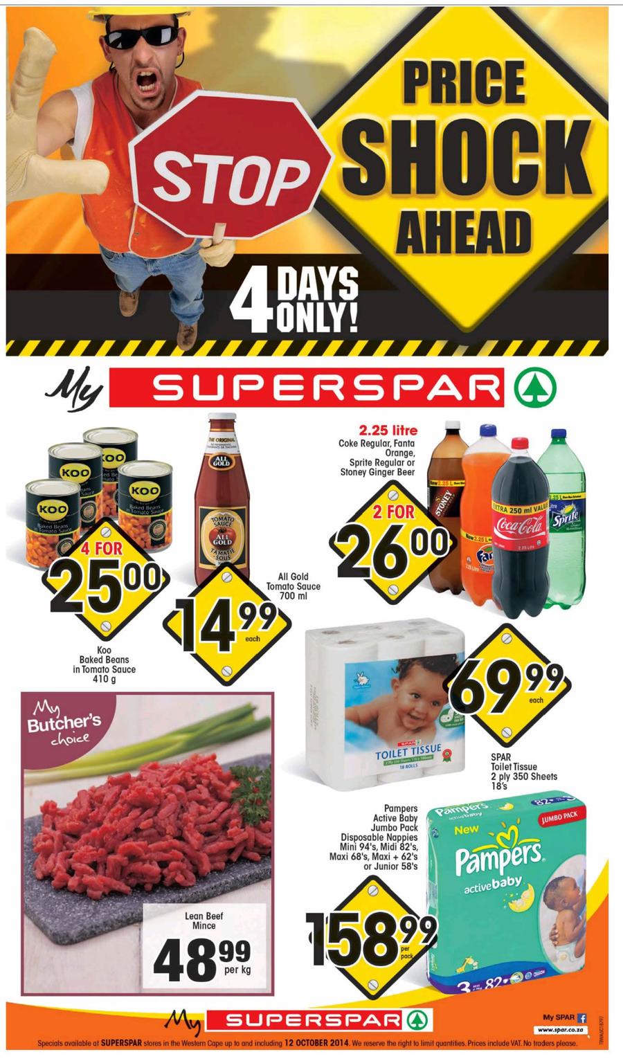 Super Spar ( 09 Oct - 12 Oct 2014 ) — m.guzzle.co.za