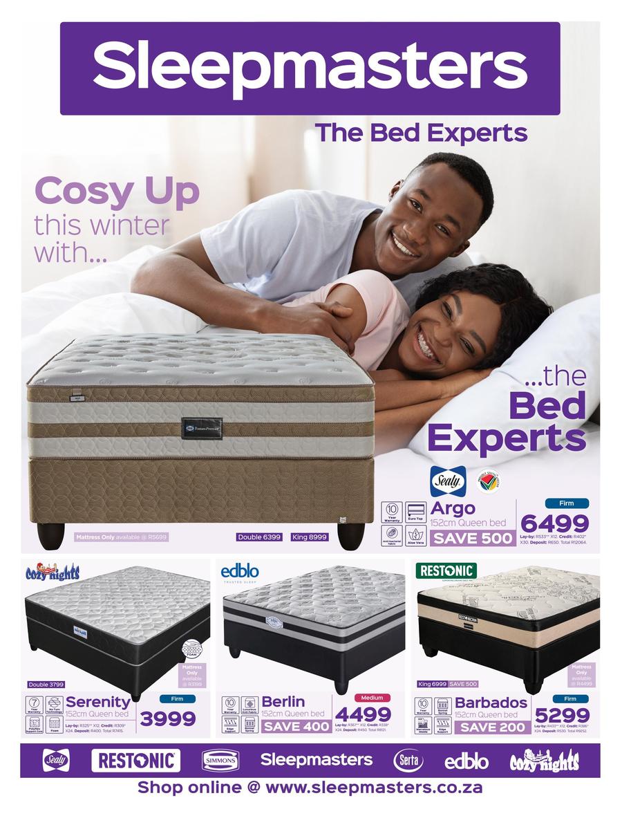 Sleepmasters : Cosy Up This Winter (04 July - 07 August 2022) — m ...