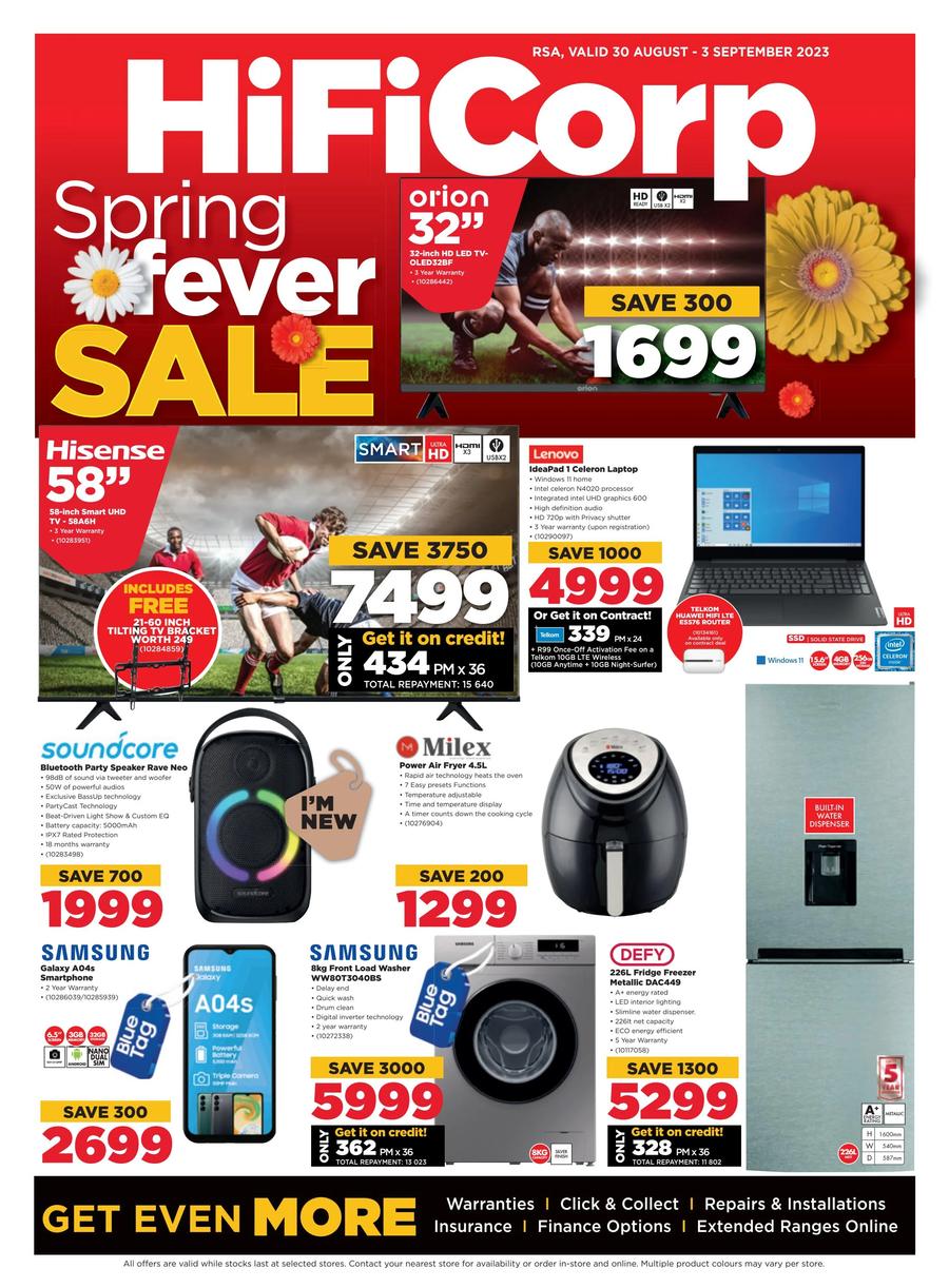 HiFi Corp : Spring Fever Sale (30 August - 03 September 2023) — m ...