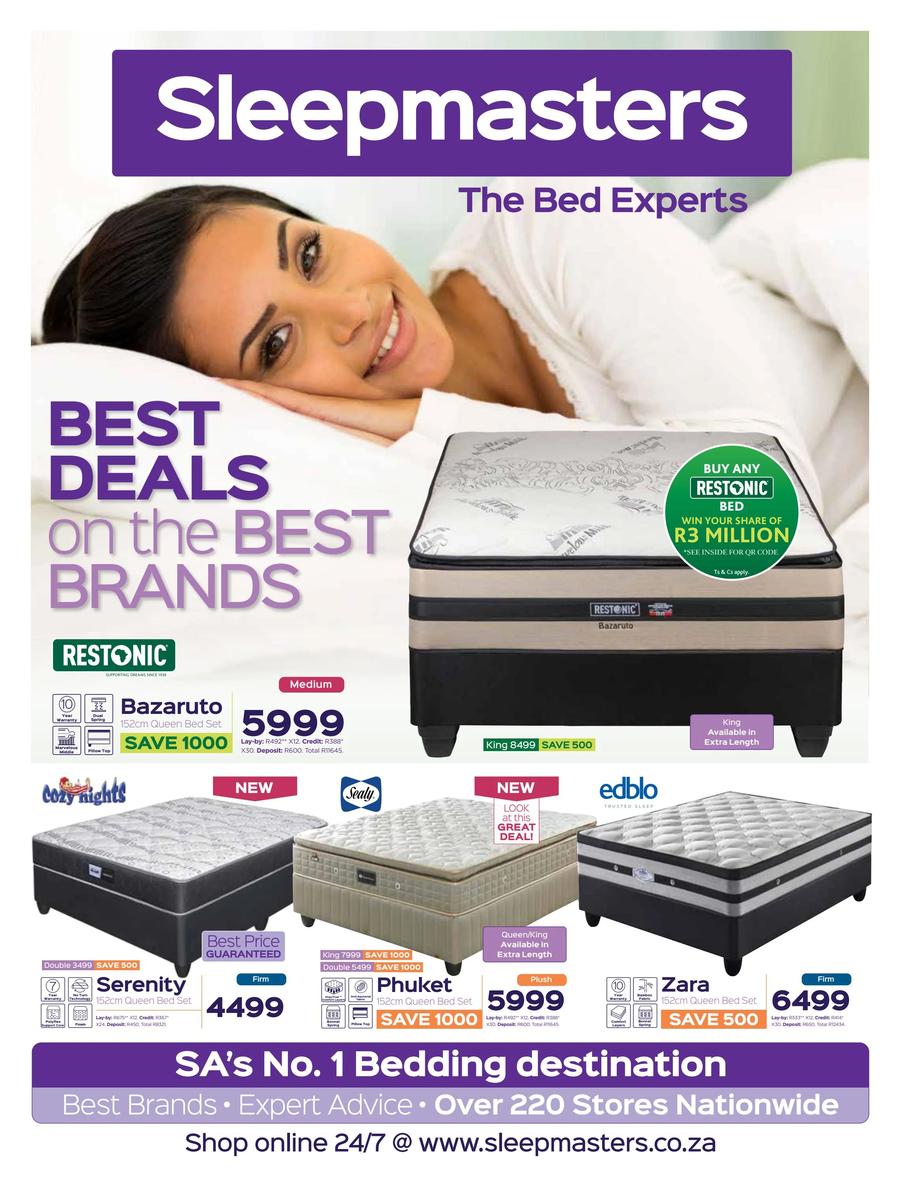 Sleepmaster : Best Deals (04 September - 01 October 2023) — m.guzzle.co.za