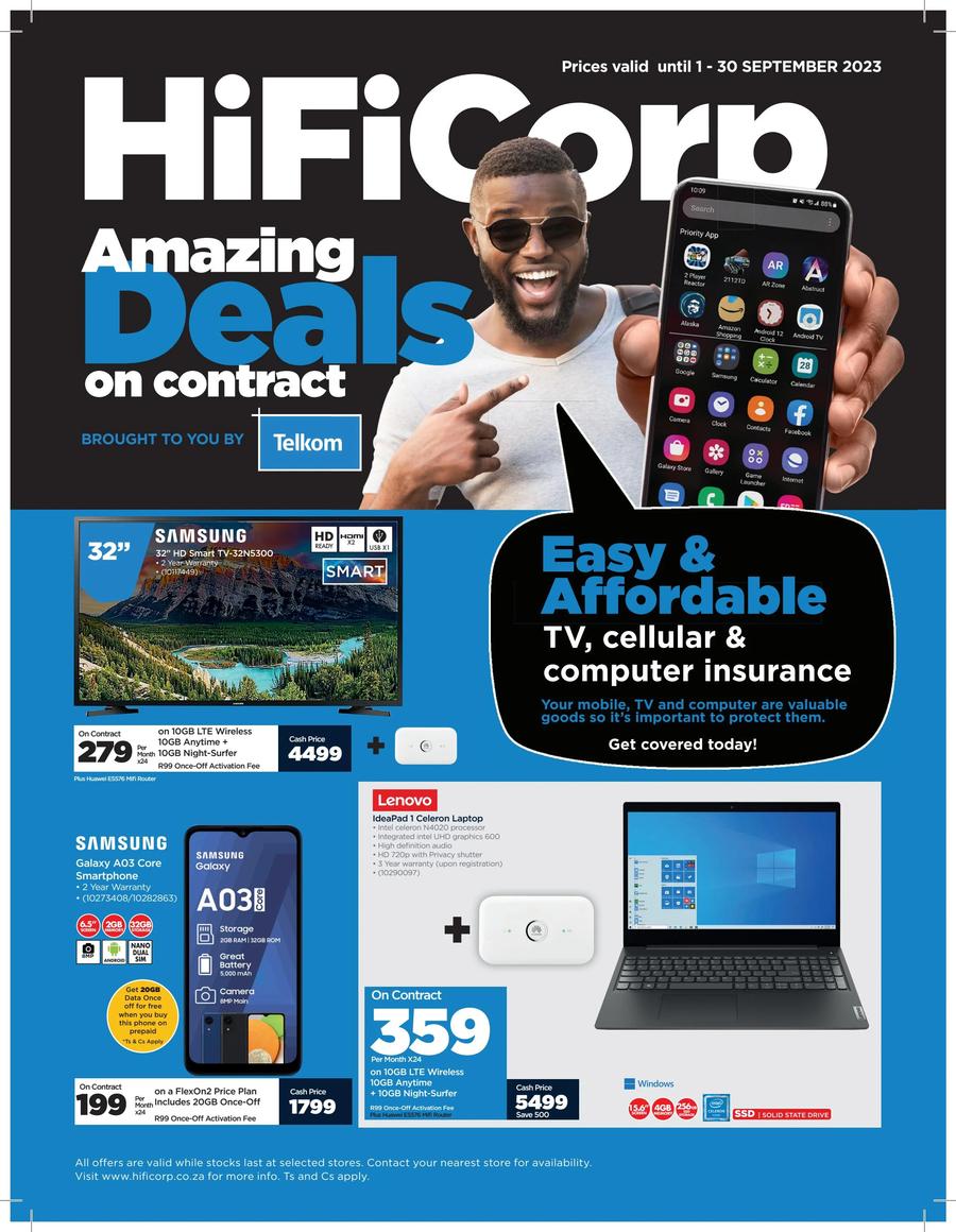 HiFi Corp : Amazing Deals With Telkom (01 September - 30 September 2023 ...