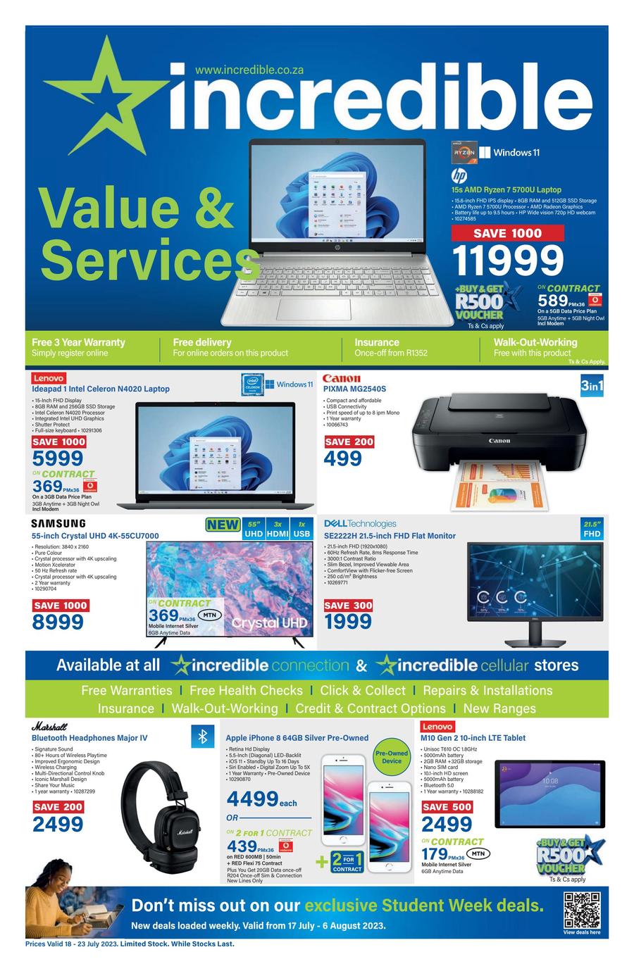 Incredible Connection : Value & Services (18 July - 23 July 2023) — m ...