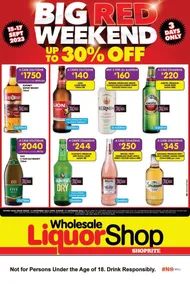 Shoprite Liquor : Wholesale Big Red Weekend (15 September - 17 ...