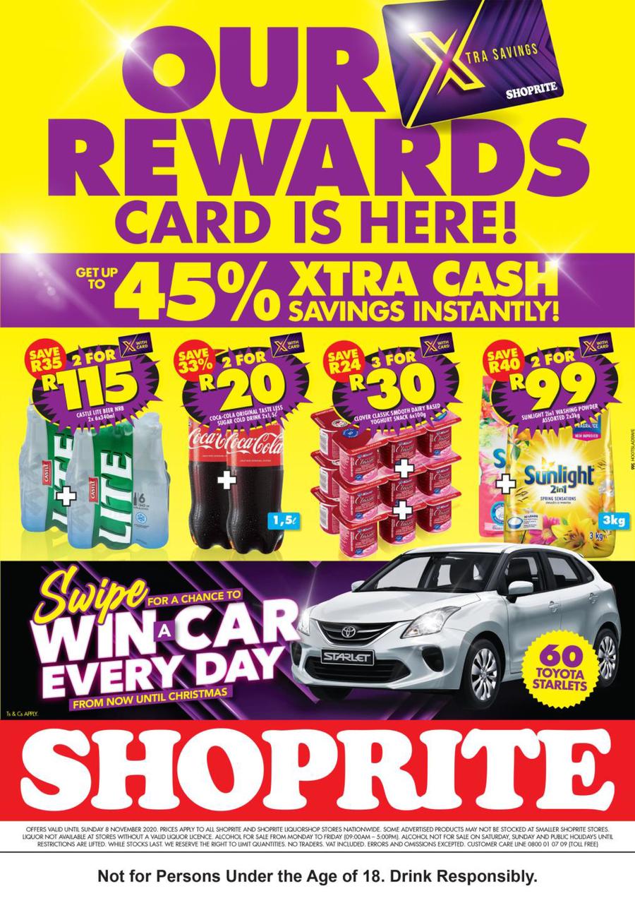Shoprite : Our Rewards Card Is Here (01 November - 08 November 2020 ...