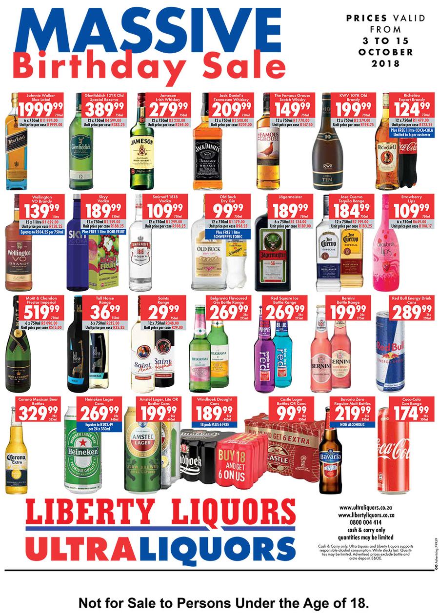 Ultra Liquors : Massive Birthday Sale (03 Oct - 15 Oct 2018) — m.guzzle ...
