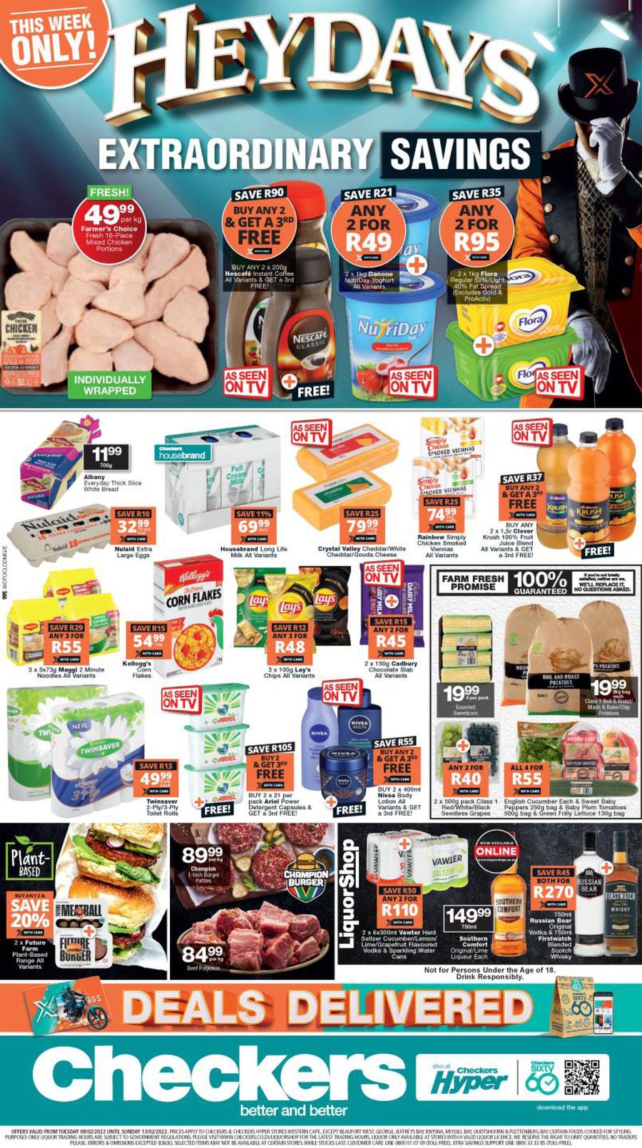 Checkers Western Cape : Heydays Extraordinary Savings (08 February - 13 ...