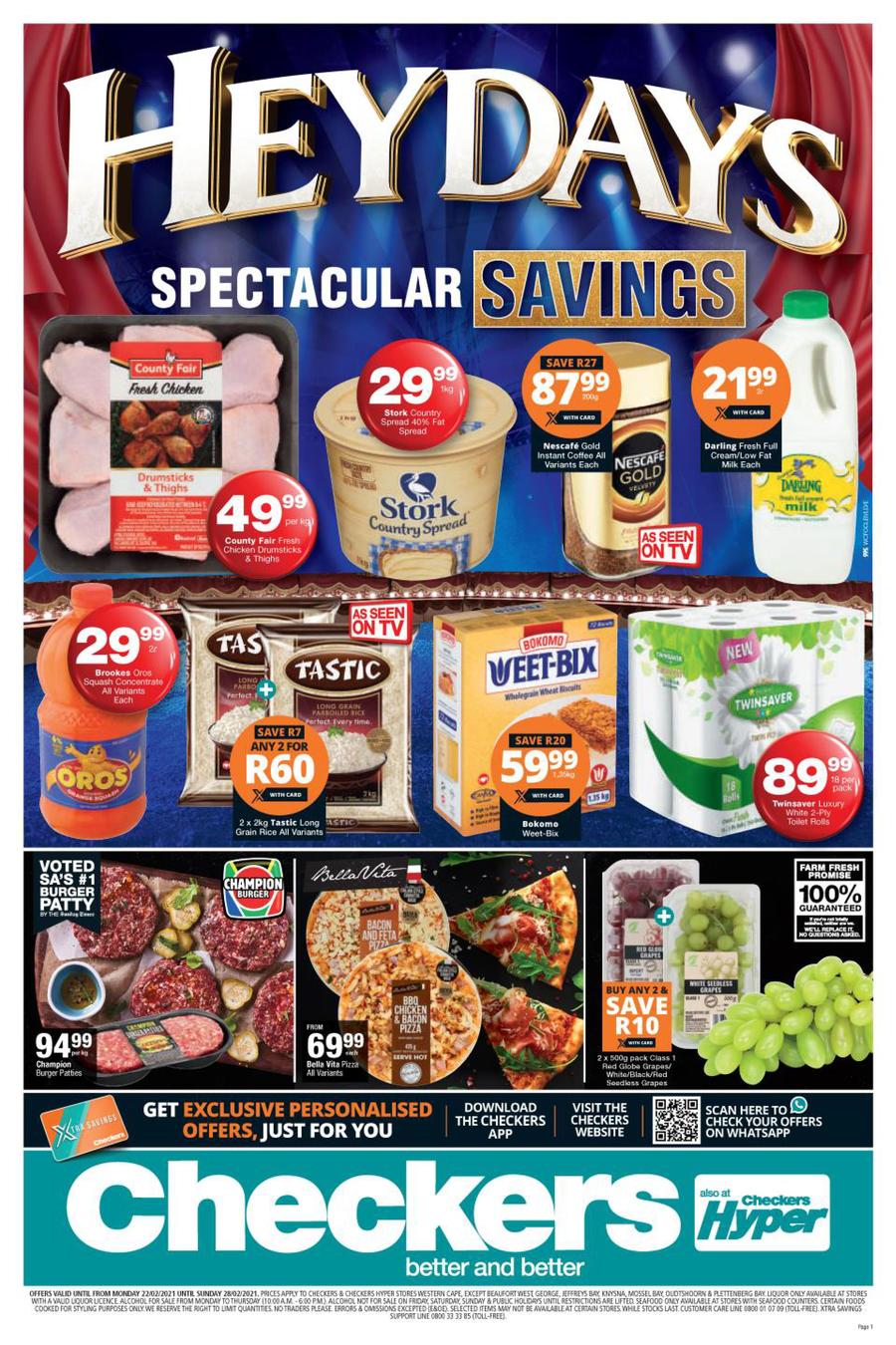 Checkers Western Cape : Heydays Promotion (22 February - 28 February ...