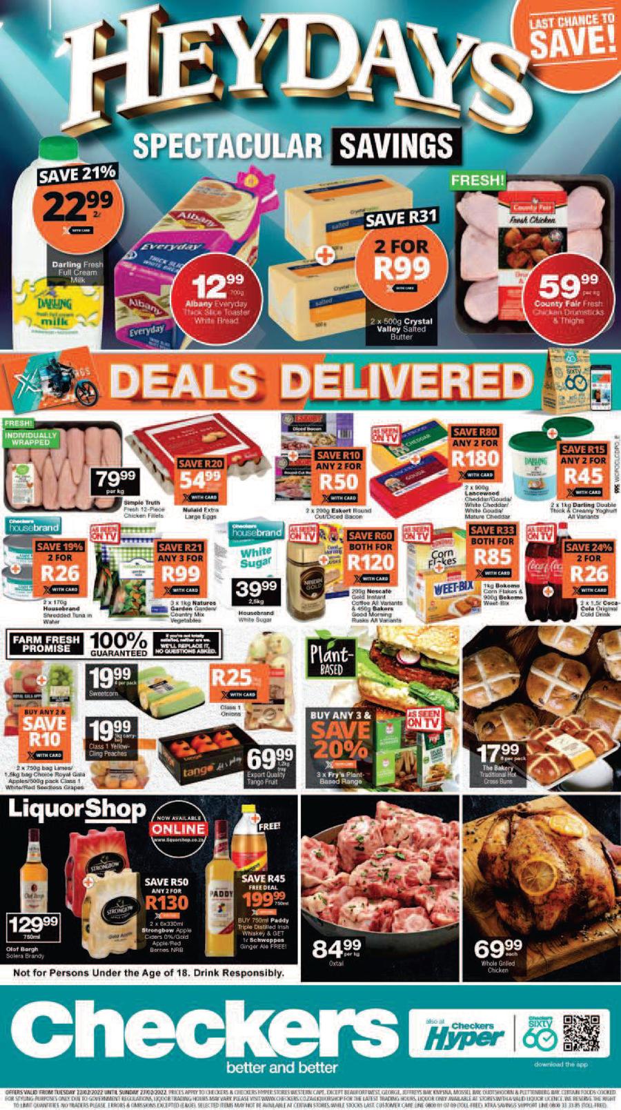 Checkers Western Cape : Heydays (22 February - 27 February 2022) — m ...