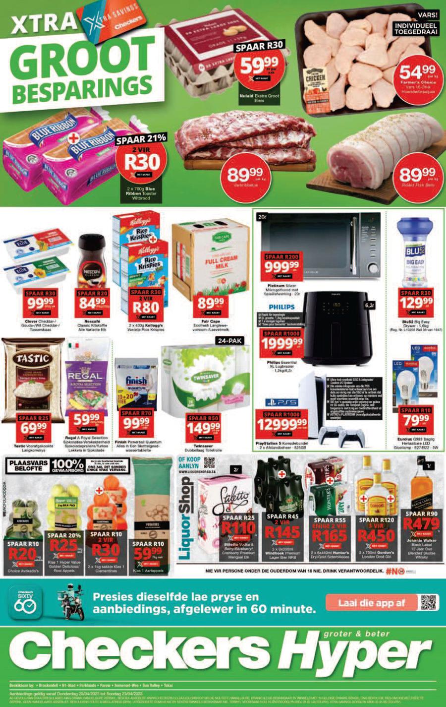Checkers Hyper Western Cape : Xtra Besparings (20 April - 23 April 2023 ...