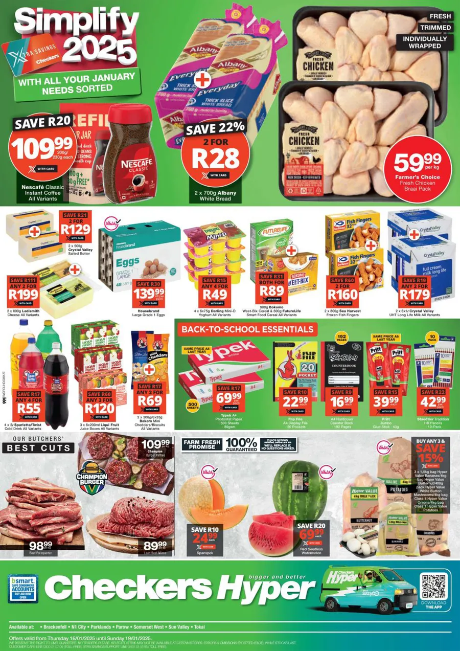Checkers Hyper Western Cape : Simplify 2025 (16 January - 19 January ...