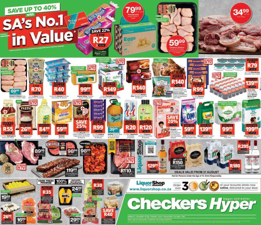 Checkers Hyper Western Cape : SA's No.1 In Value (31 August - 4 ...