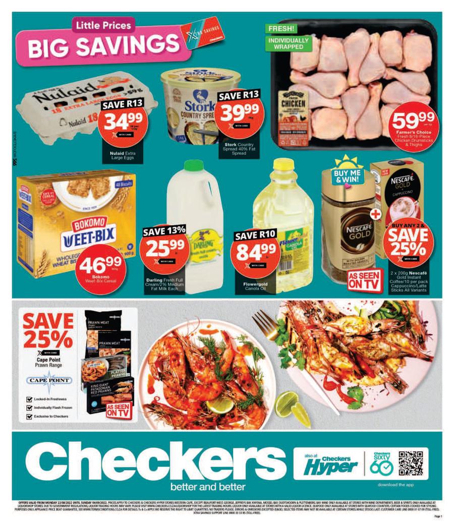 Checkers Western Cape : Little Prices Big Savings (22 August - 4 ...