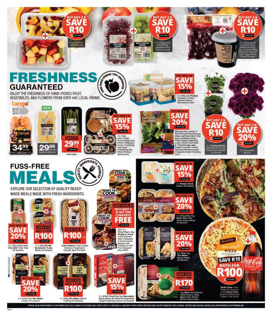 Checkers Western Cape : Xtra Savings (18 September - 8 October 2023 ...