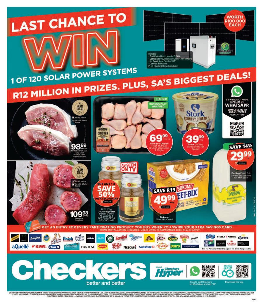 Checkers Western Cape : Xtra Savings (21 August - 10 September 2023 ...
