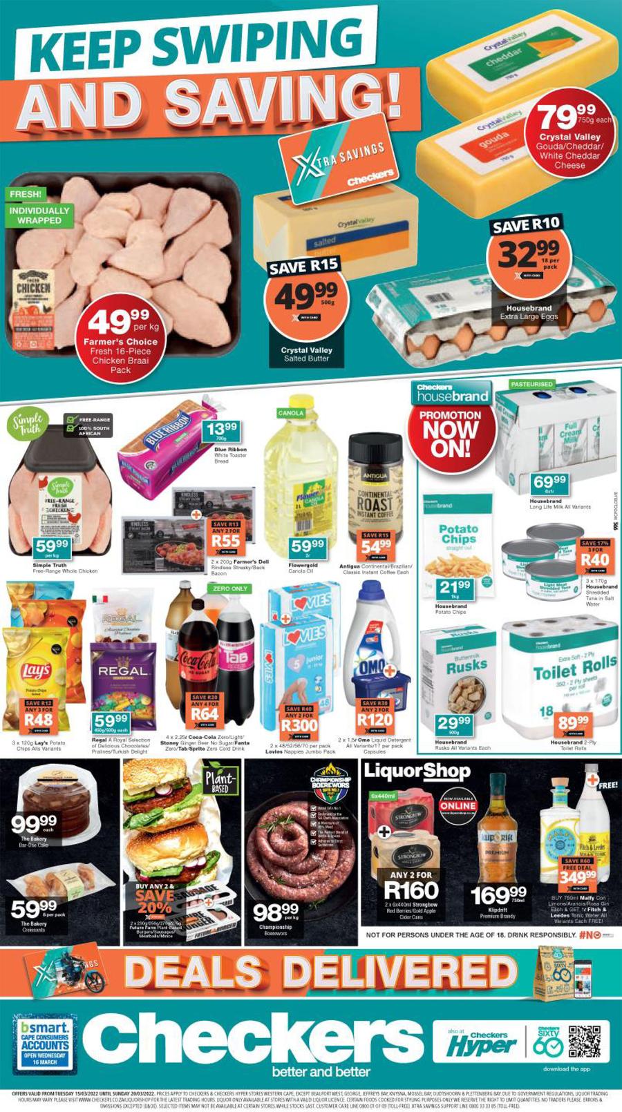 Checkers Western Cape : Keep Swiping And Savings (15 March - 20 March ...