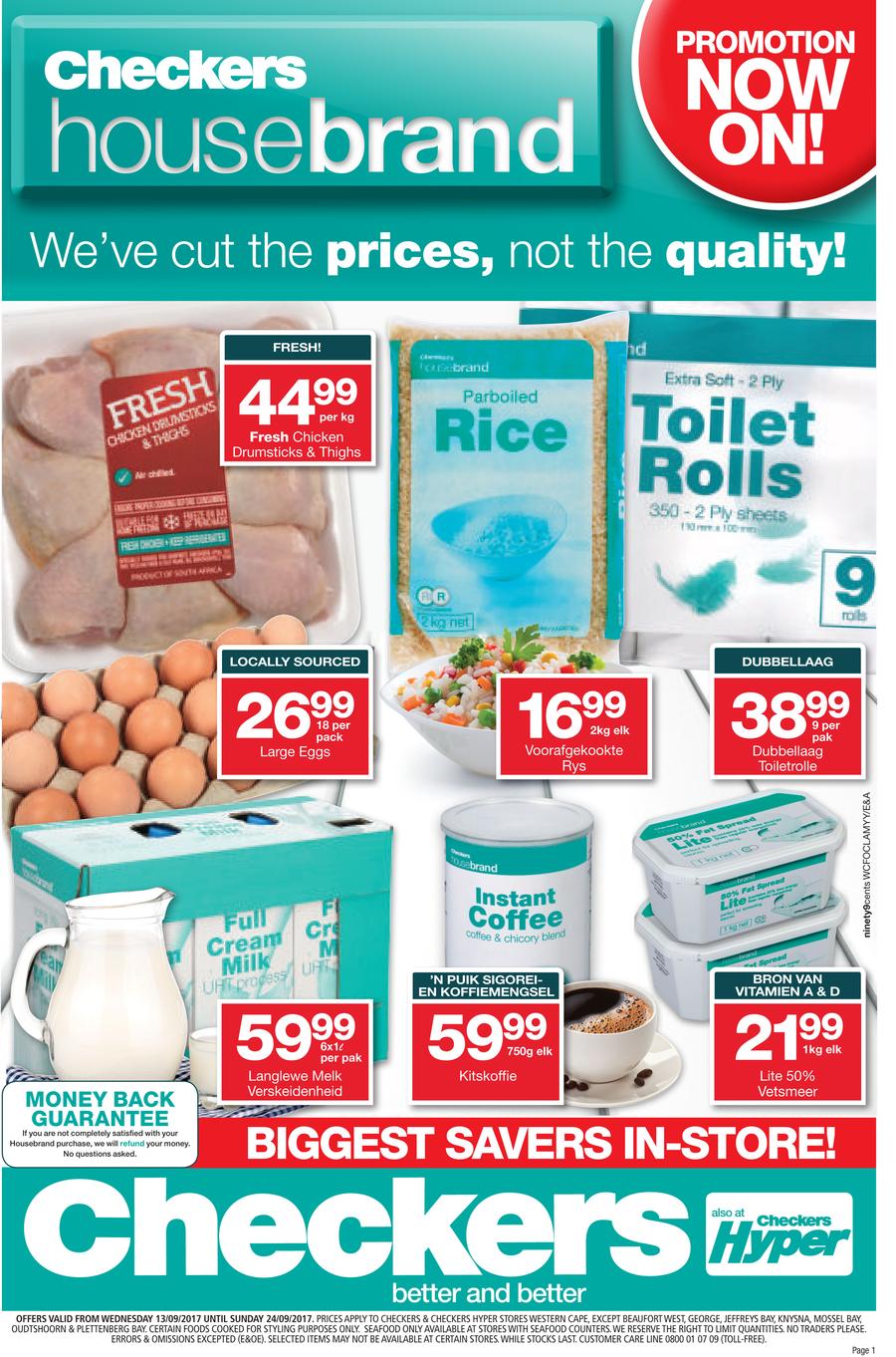 Checkers Western Cape : Housebrand (13 Sep - 24 Sep 2017) — m.guzzle.co.za