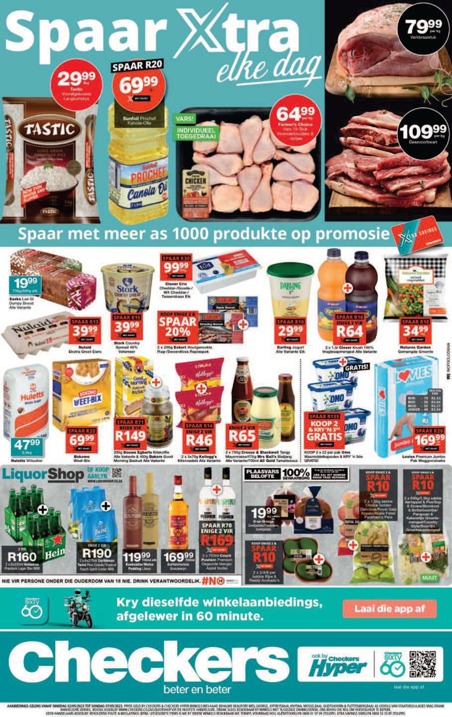 Checkers Western Cape : Spaar Xtra Elke Dag (2 May - 7 May 2023) — m ...