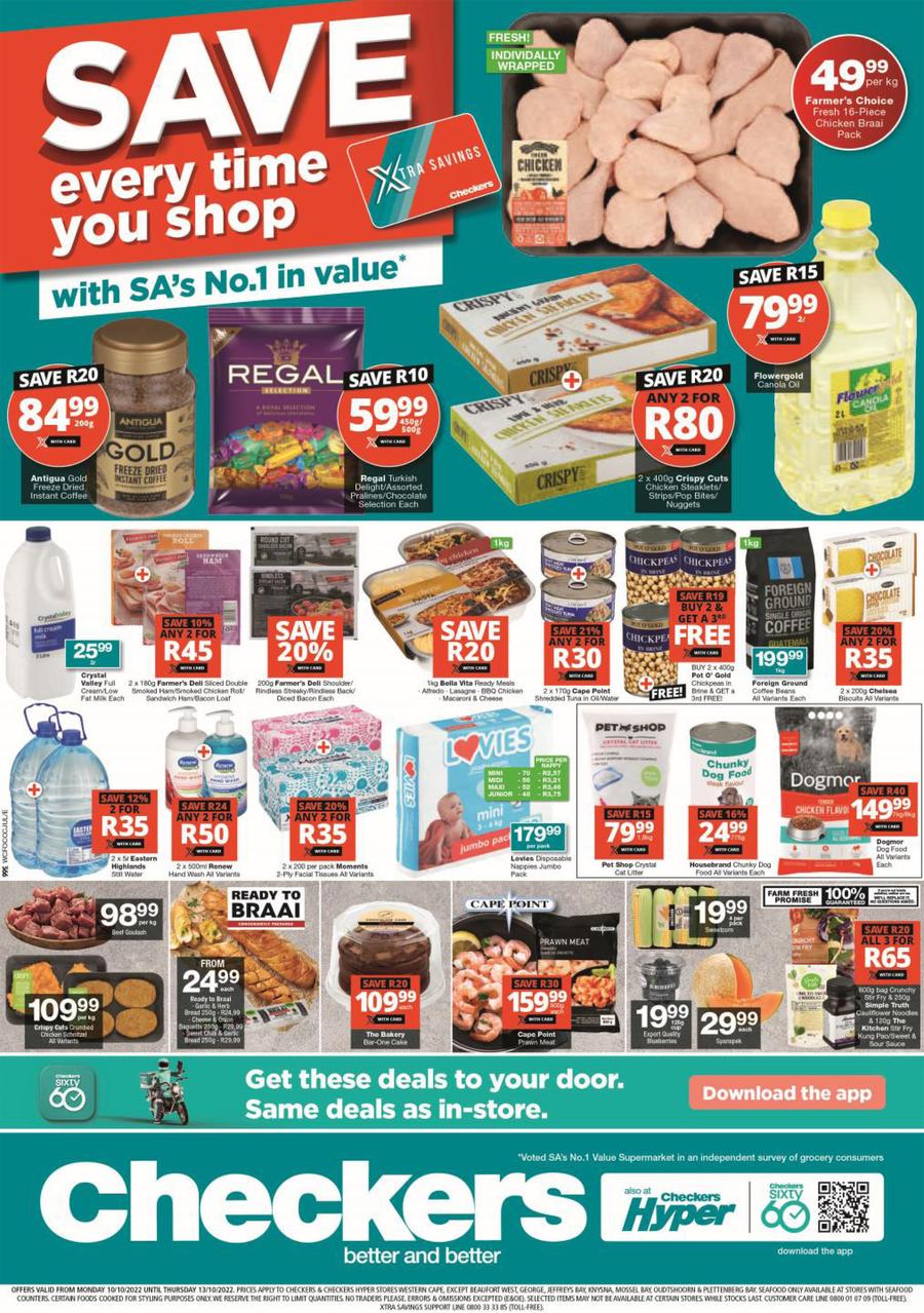 Checkers Western Cape : Xtra Savings (10 October - 13 October 2022) — m ...
