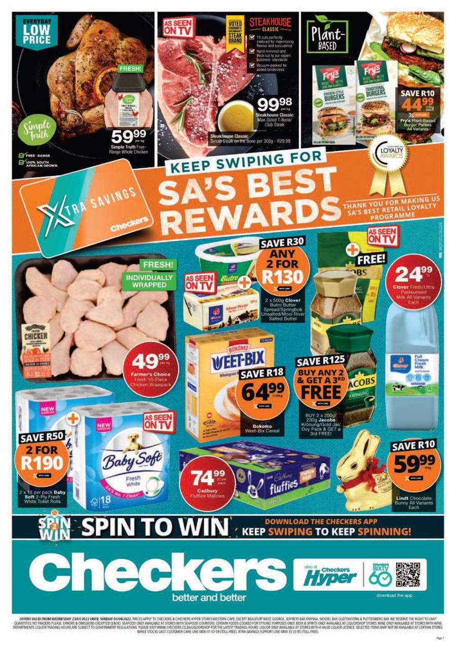 Checkers Western Cape : Xtra Savings (23 March - 3 April 2022) — m ...