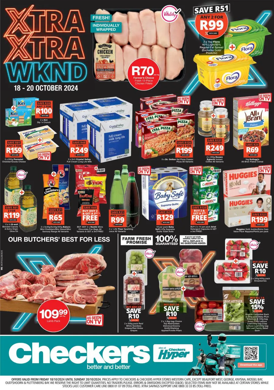 Checkers Western Cape : Xtra Xtra WKND! (18 October - 20 October 2024 ...