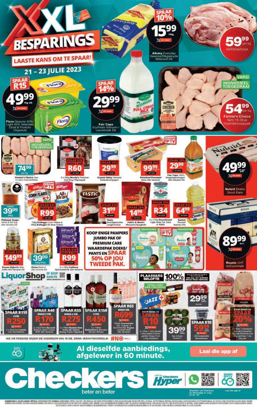 Checkers Western Cape : XXL Savings (21 July - 23 July 2023) — m.guzzle ...