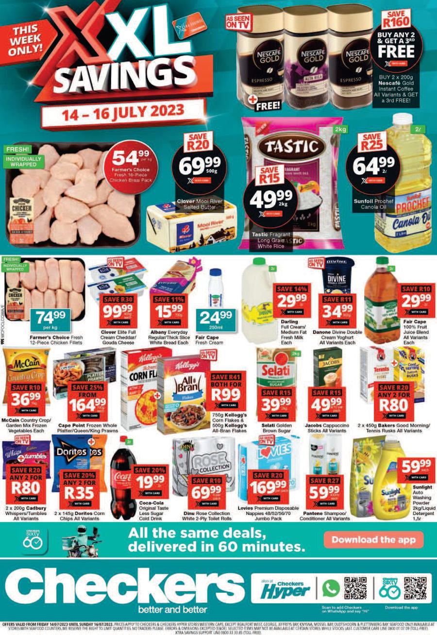 Checkers Western Cape : XXL Savings! (14 July - 16 July 2023) — m ...