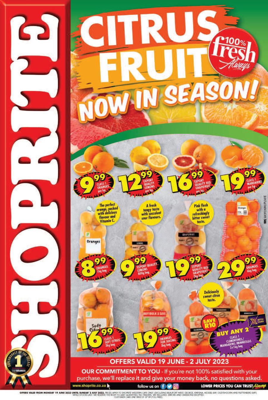 Shoprite Western Cape : Citrus Fruit Now In Season (19 June - 2 July ...