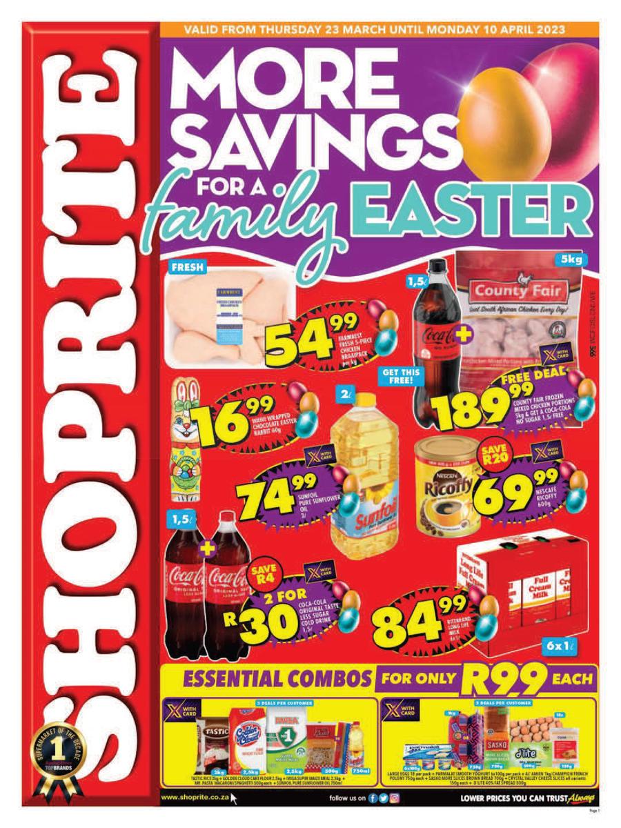 Shoprite Western Cape : More Savings For A Family Easter! (23 March ...