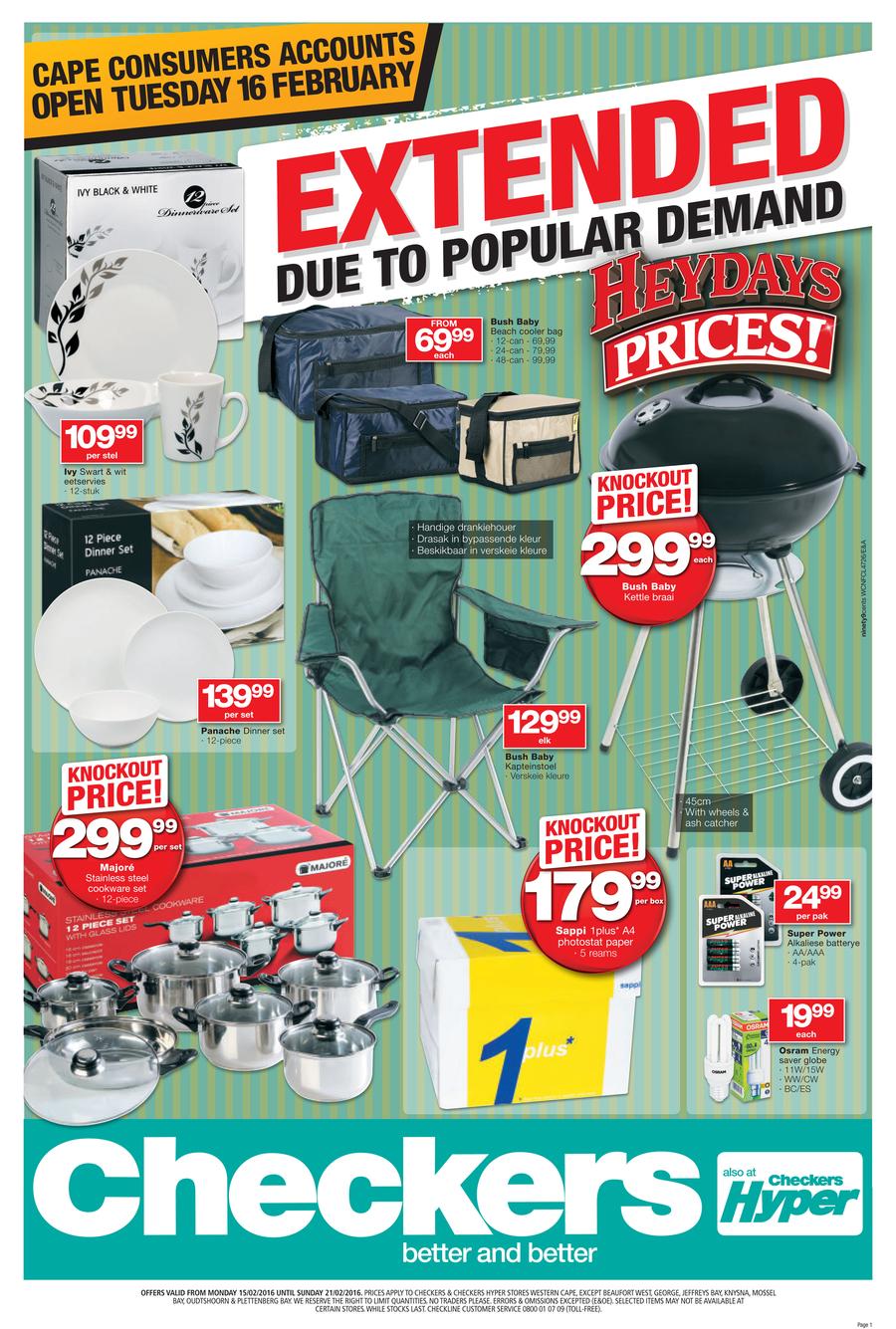 Checkers WC : Extended Heydays Prices! (15 Feb - 21 Feb 2016) — m ...