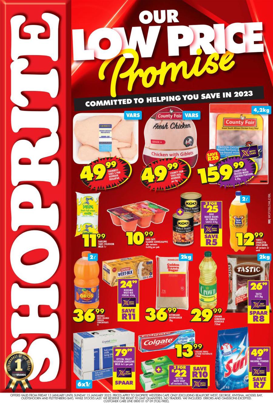 Shoprite Western Cape : Our Low Price Promise (13 January - 15 January ...