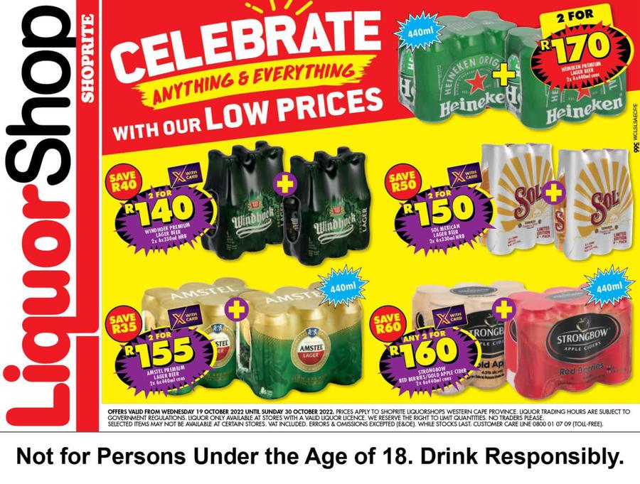 Shoprite Liquor Western Cape : Celebrate Anything And Everything (24 ...