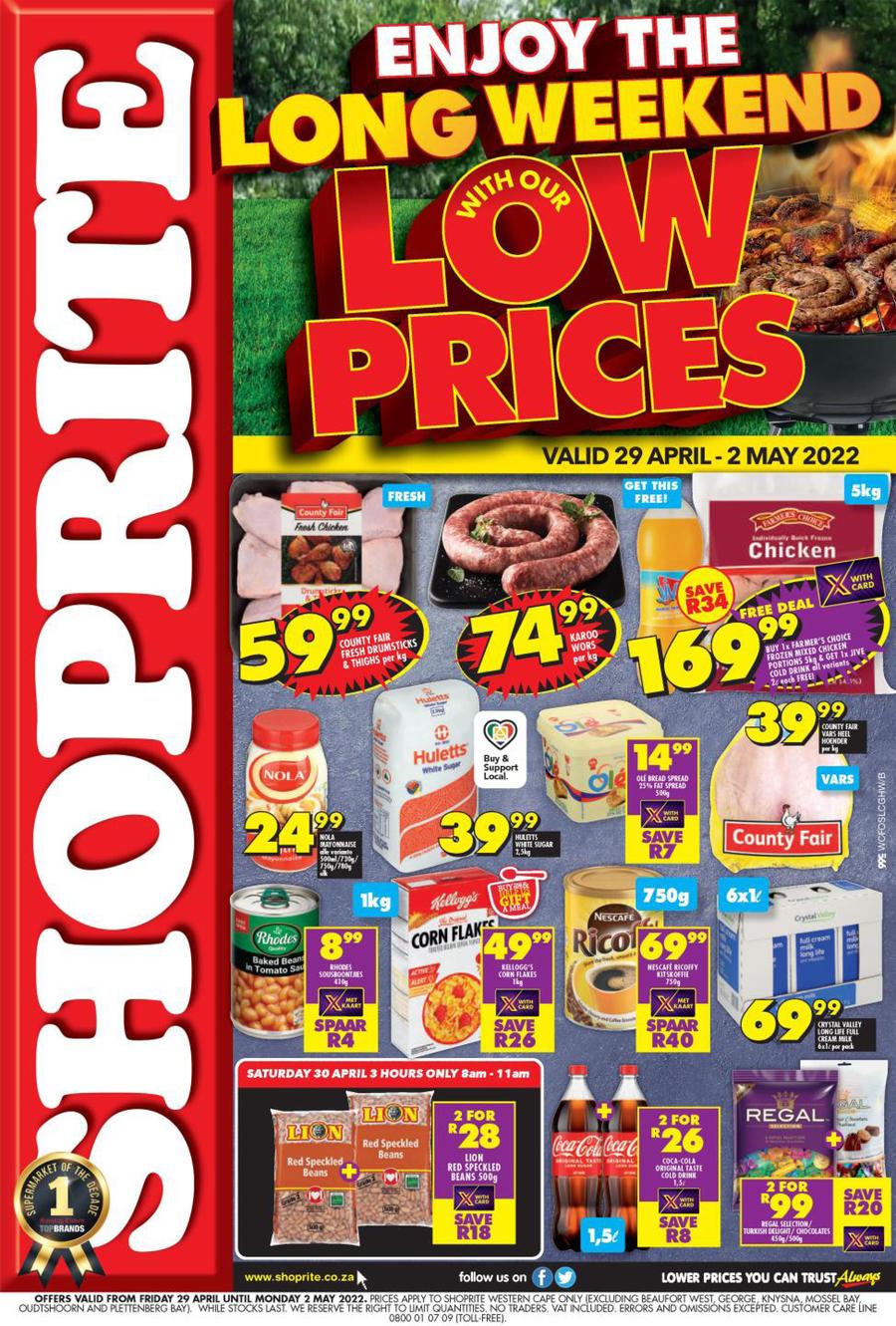 Shoprite Western Cape : Long Weekend With Our Low Prices (29 April - 2 ...