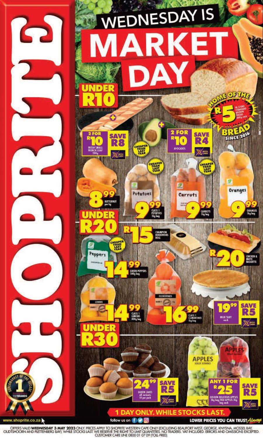 Shoprite Western Cape : Wednesday Is Market Day (3 May 2023 Only) — m ...