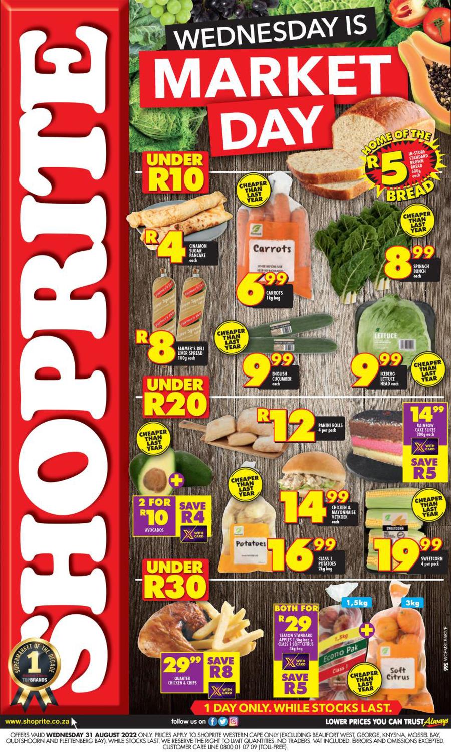 Shoprite Western Cape : Market Day (31 August 2022 Only!) — m.guzzle.co.za