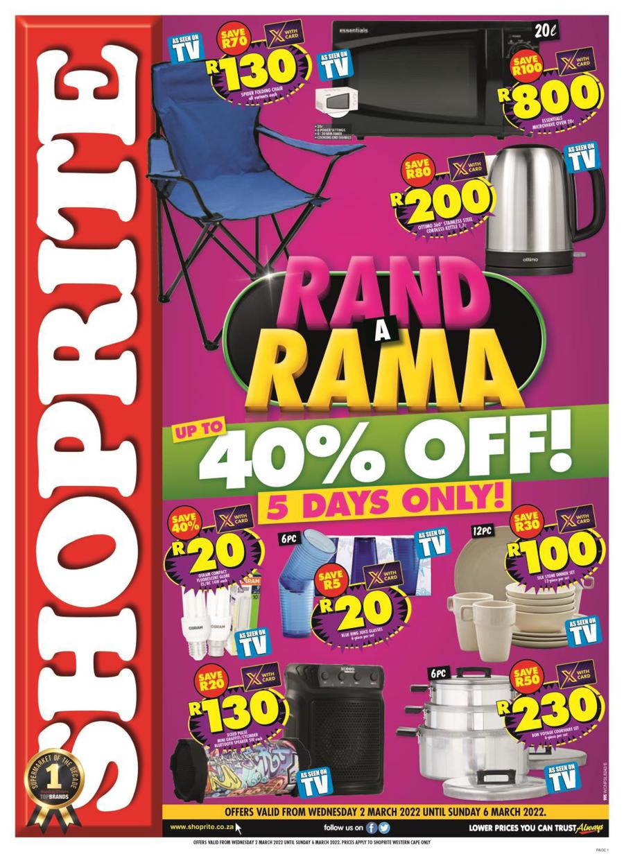 Shoprite Western Cape : Rand-A-Rama (2 March - 6 March 2022) — m.guzzle ...
