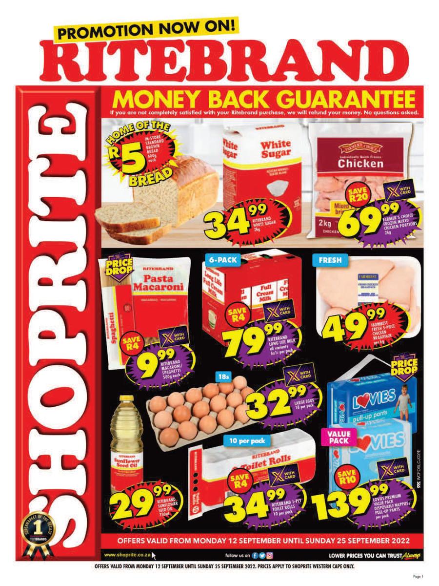 Shoprite Western Cape : Ritebrand (12 September - 25 September 2022 ...
