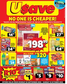 Usave Western Cape Specials | October 2025 Latest Catalogues | Guzzle