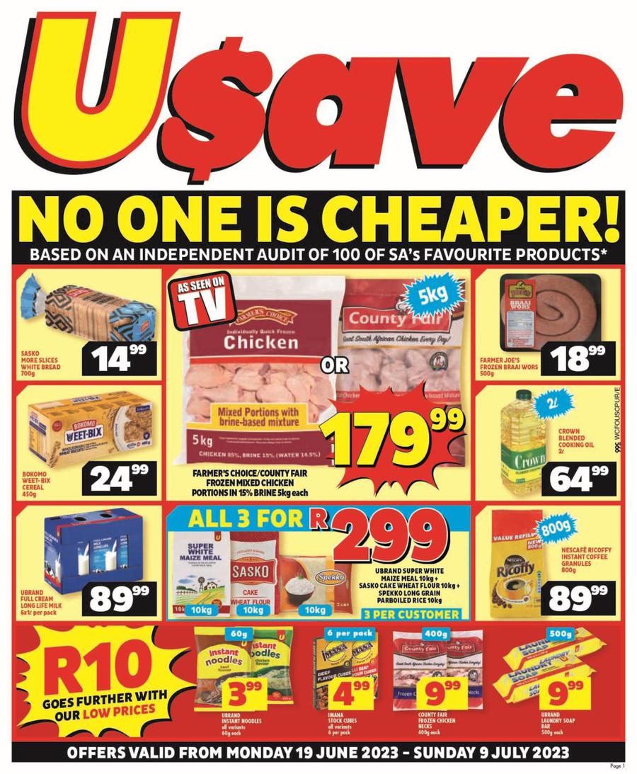 Usave Western Cape : No One Is Cheaper (19 June - 09 July 2023) — m ...