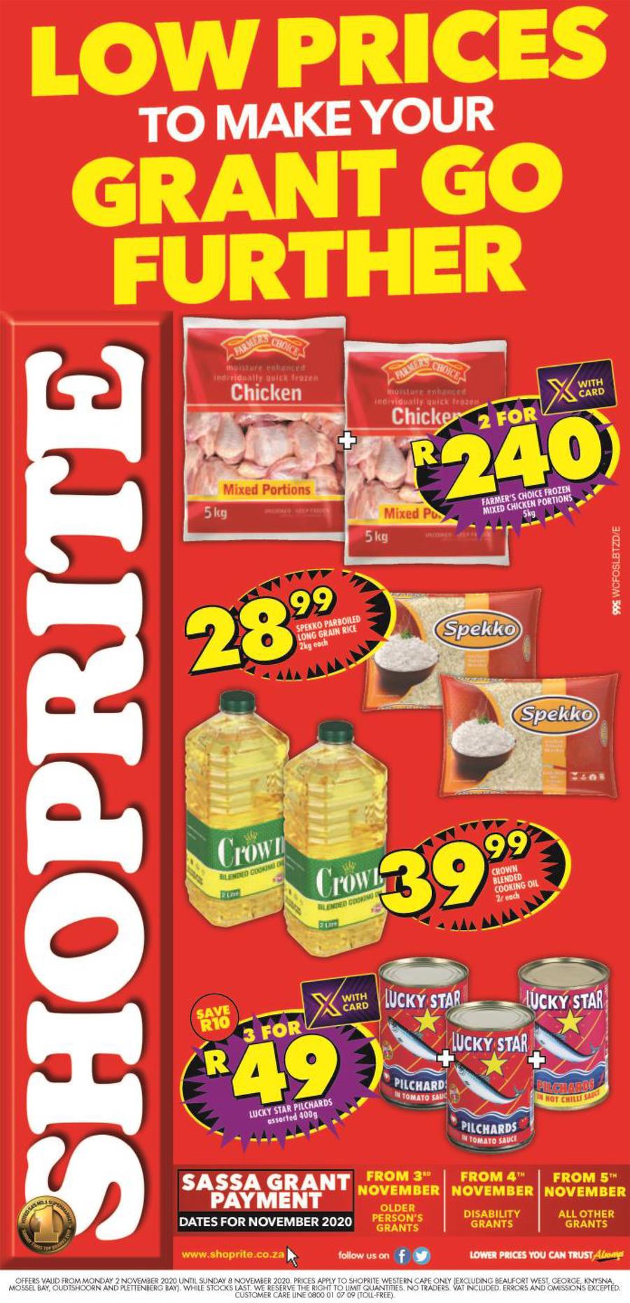 Shoprite Western Cape : Make Your Gant Go Further (02 November - 08 ...