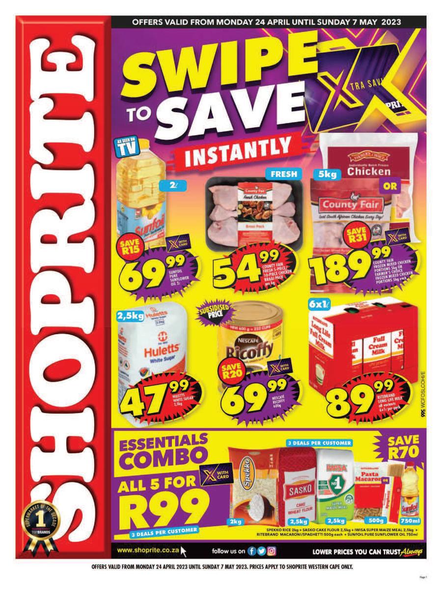 Shoprite Western Cape : Swipe To Save (24 April - 7 May 2023) — m ...