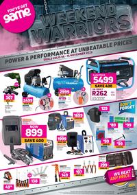 Game : Weekend Warriors (06 November - 15 November 2022) — www.guzzle.co.za